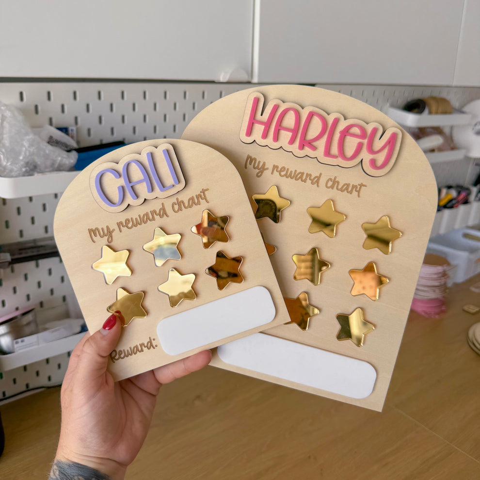 Reward Chart Personalised – Studio 26 Laser Designs