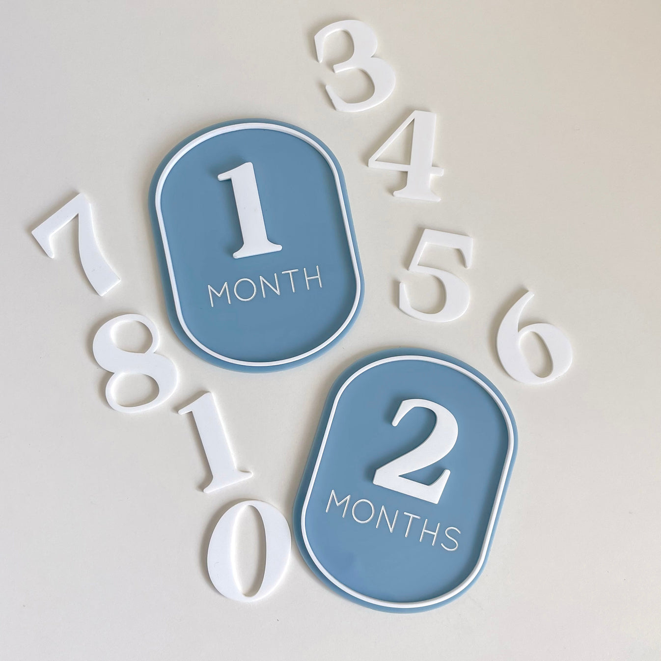 Oval Interchangeable Milestone Set – Studio 26 Laser Designs