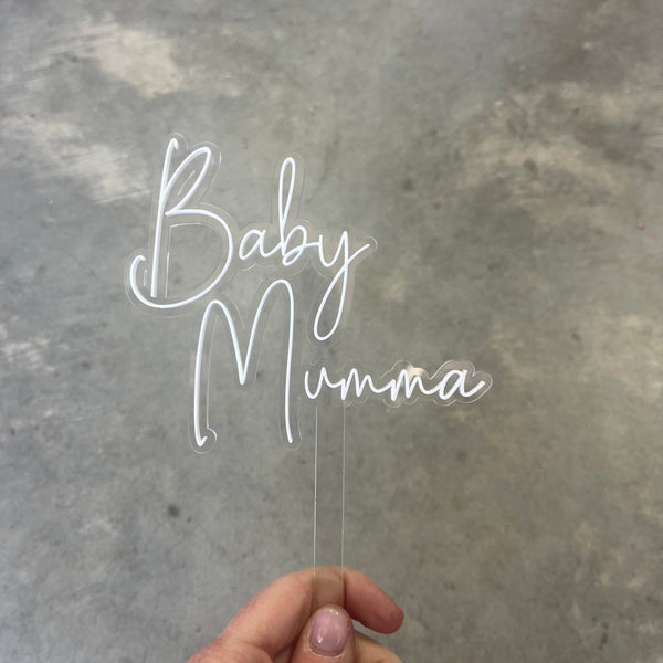 Baby Mumma Cake Topper – Studio 26 Laser Designs