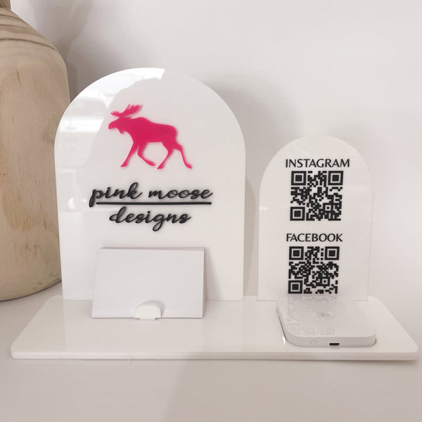 Acrylic Business Card, QR Signage Stand & Square Reader Slot – Studio ...