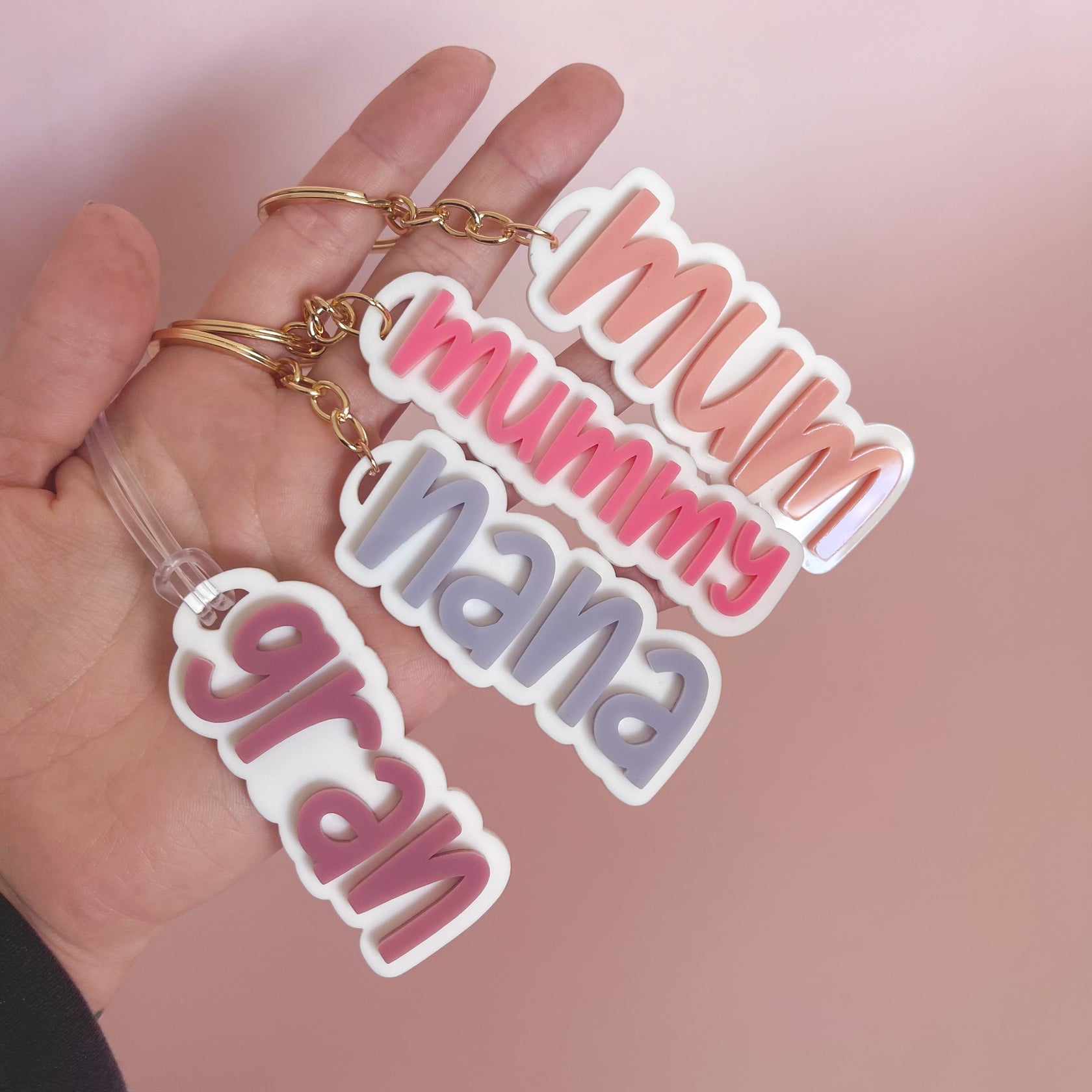 Mother's Day Personalised Acrylic Keyring – Studio 26 Laser Designs