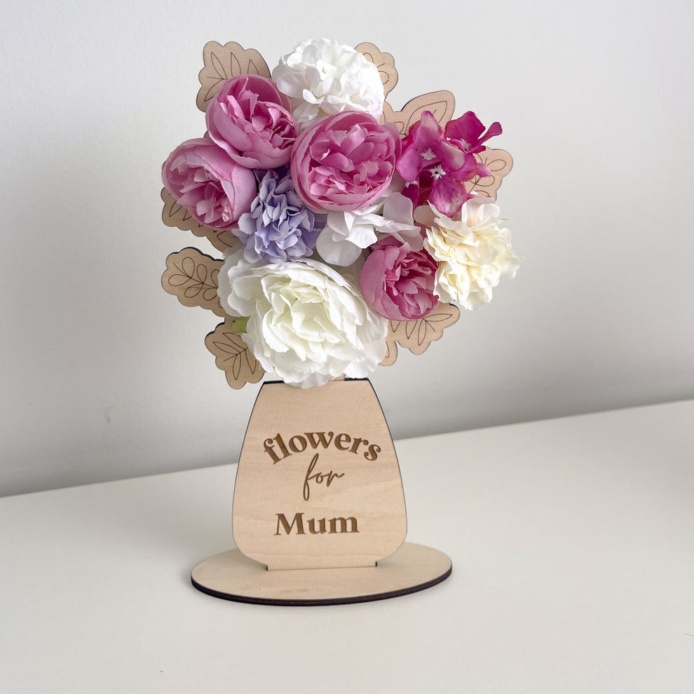 Mother's Day Flower's For Mum Stand – Studio 26 Laser Designs